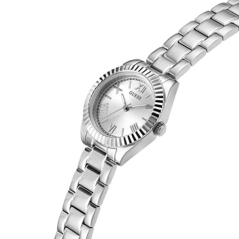Guess Luna Ladies Watch Stainless Steel & Silver Dial GW0308L1