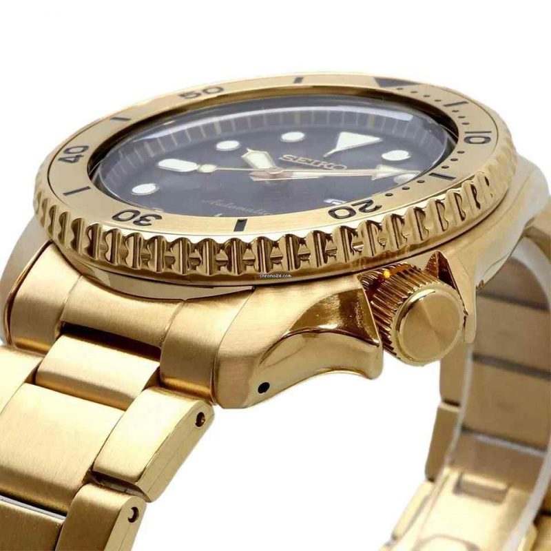 Seiko 5 Sports SRPK18 Special Creation Gold Tone Men's Watch